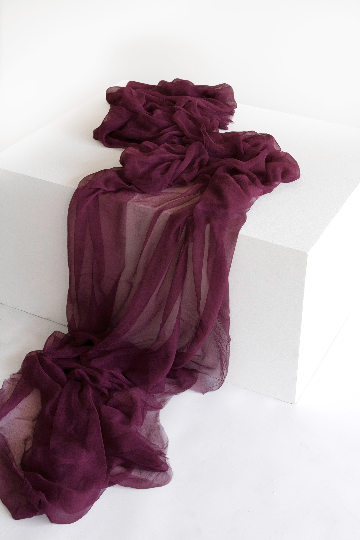 Silk Gossamer Textile in Berry – Tono + co