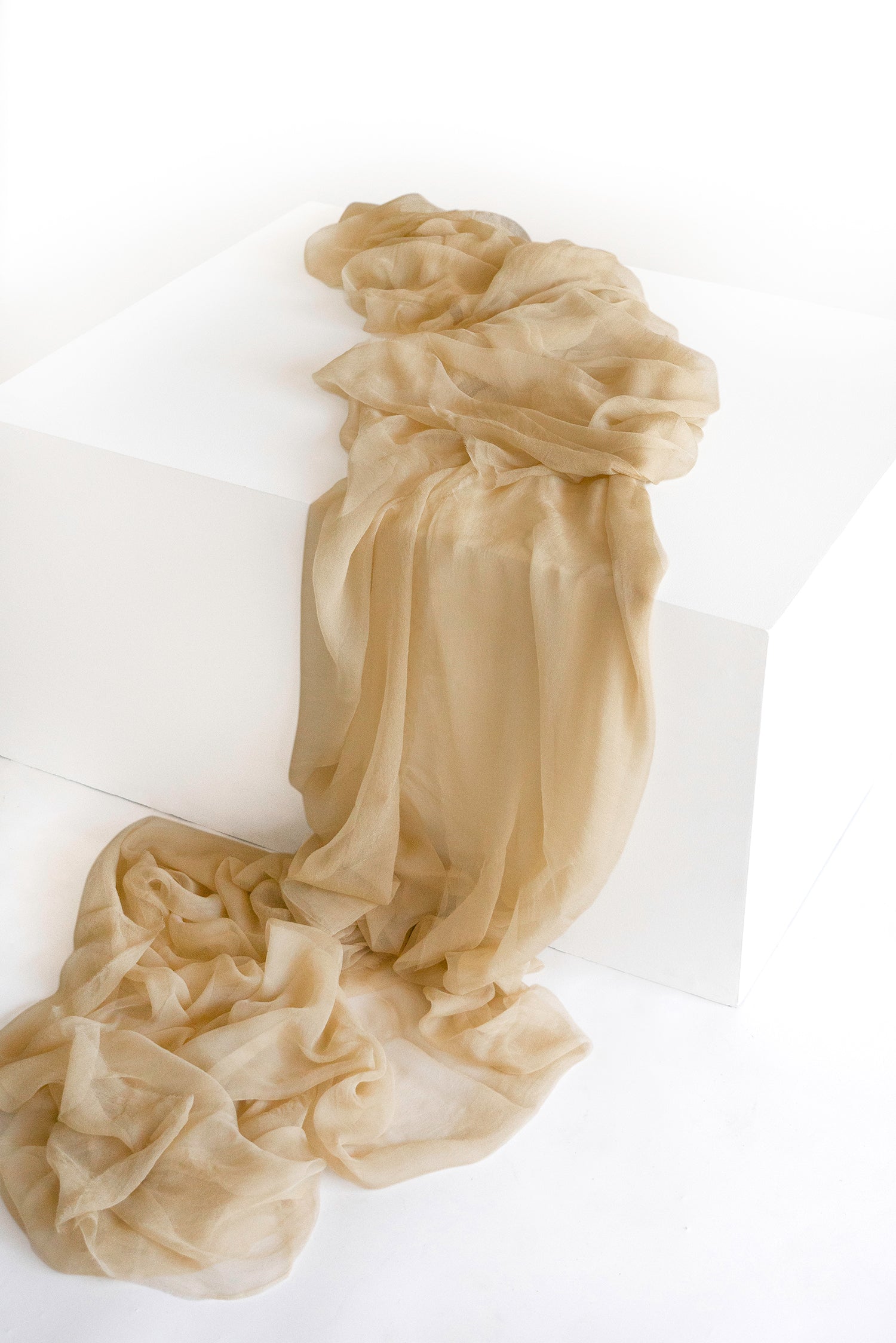 Silk Gossamer Textile in Cream – Tono + co