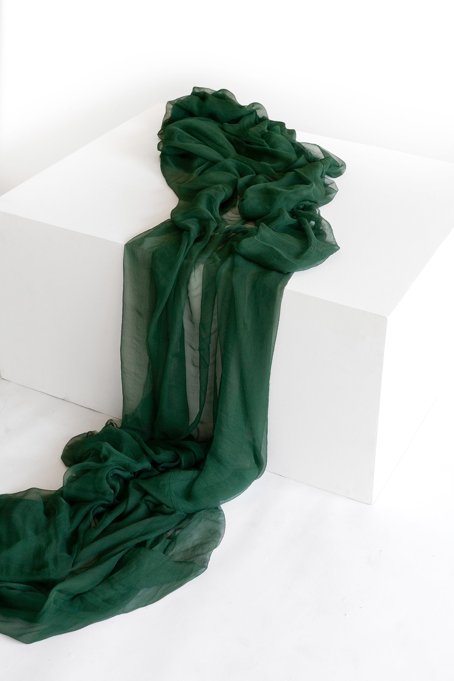 Silk Gossamer Textile in Moss – Tono + co