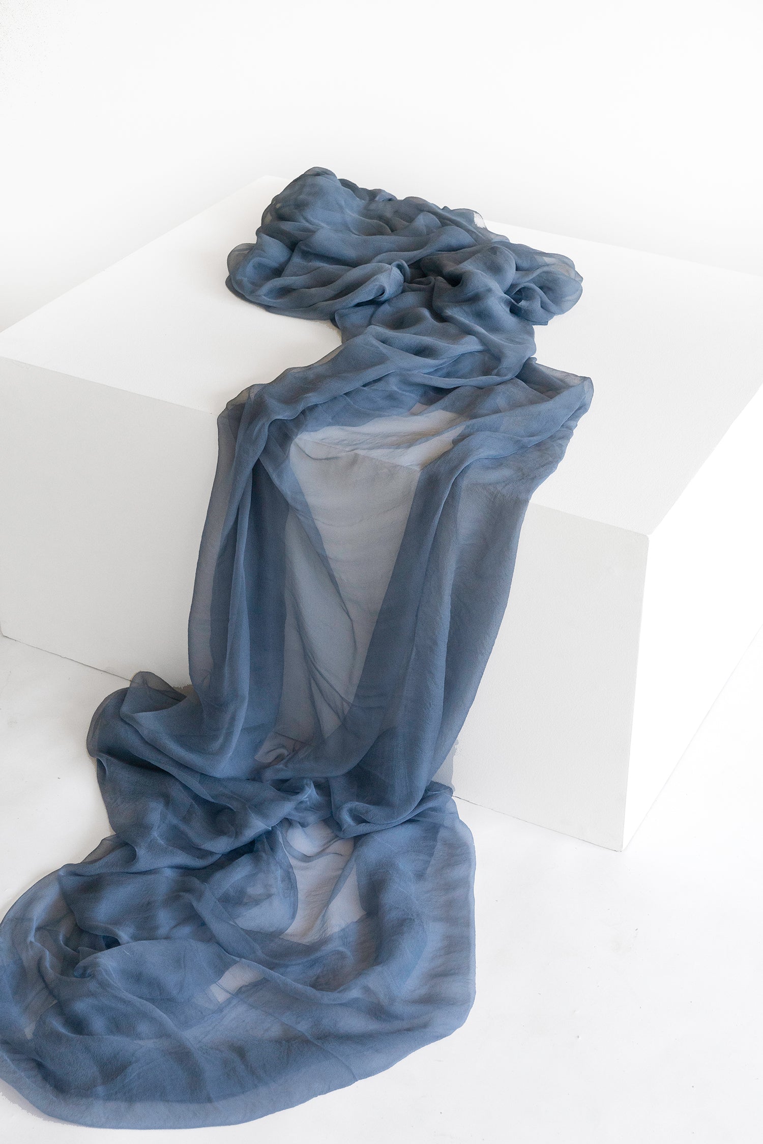 Silk Gossamer Textile in Sea – Tono + co