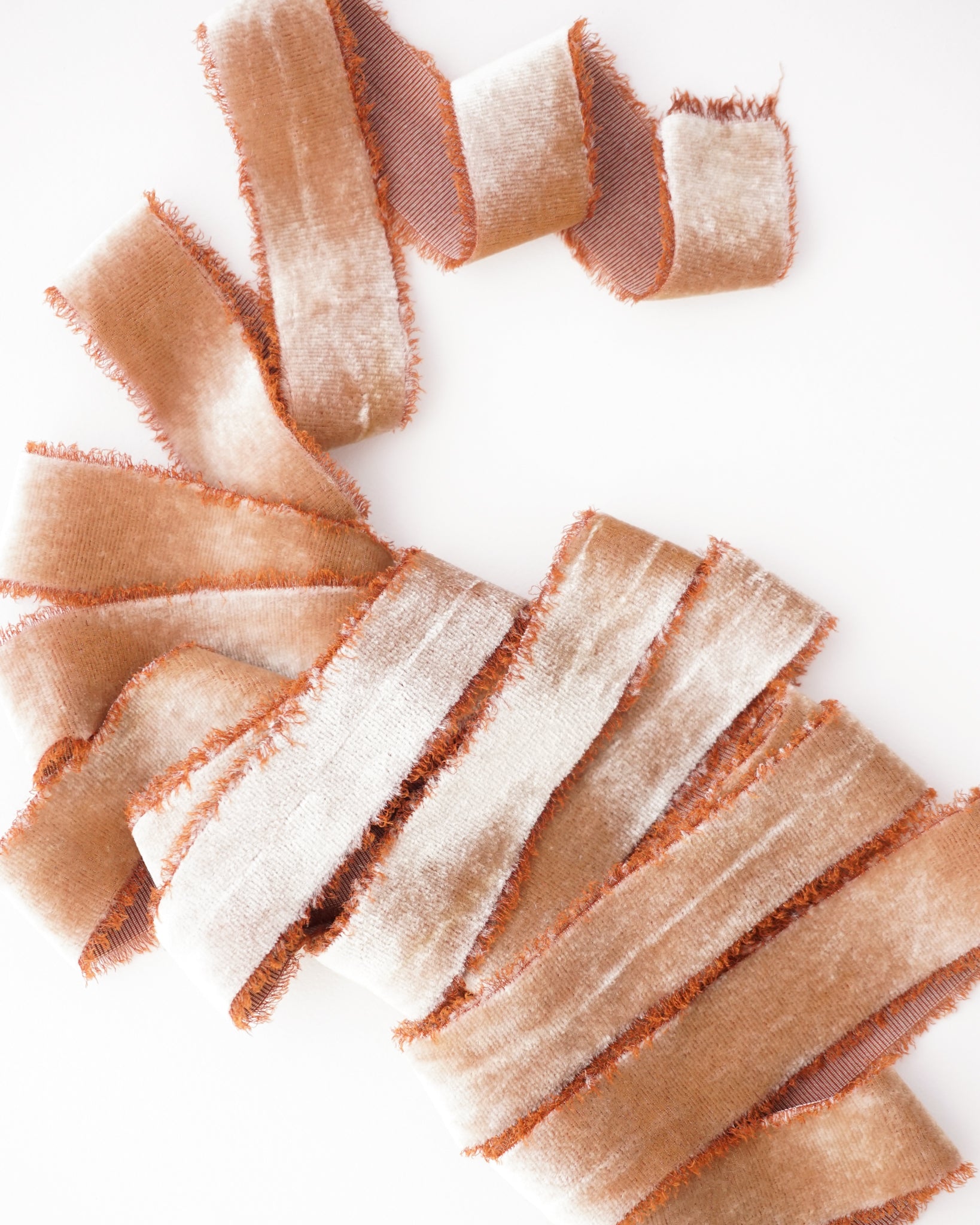 Silk Velvet Ribbon in Rust – Tono + co