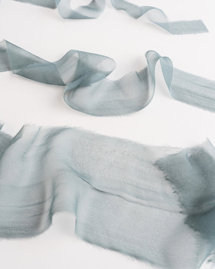 Silk Gossamer Ribbon in Lake – Tono + co