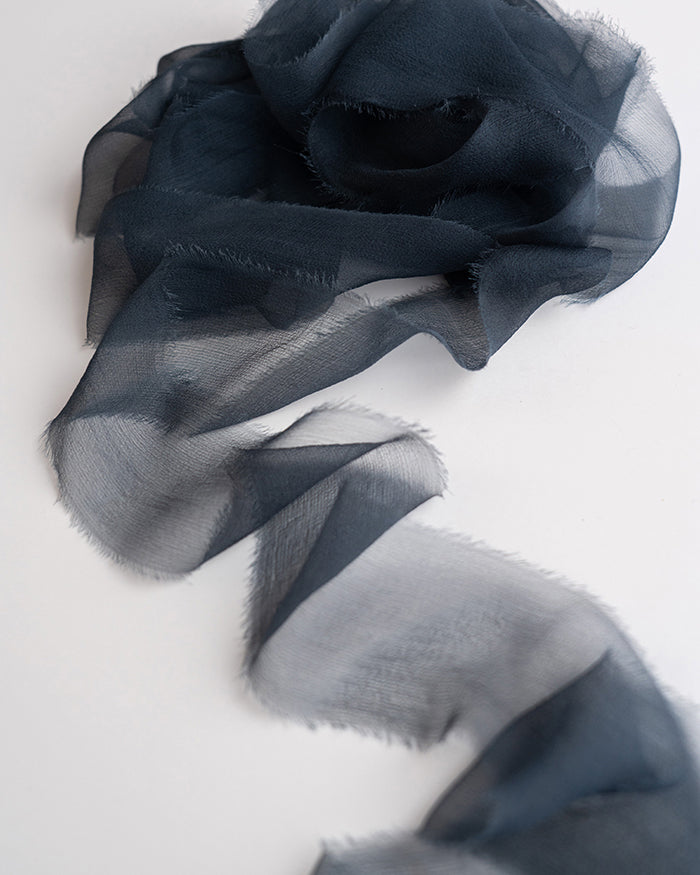 Silk Gossamer Ribbon in Ocean – Tono + co