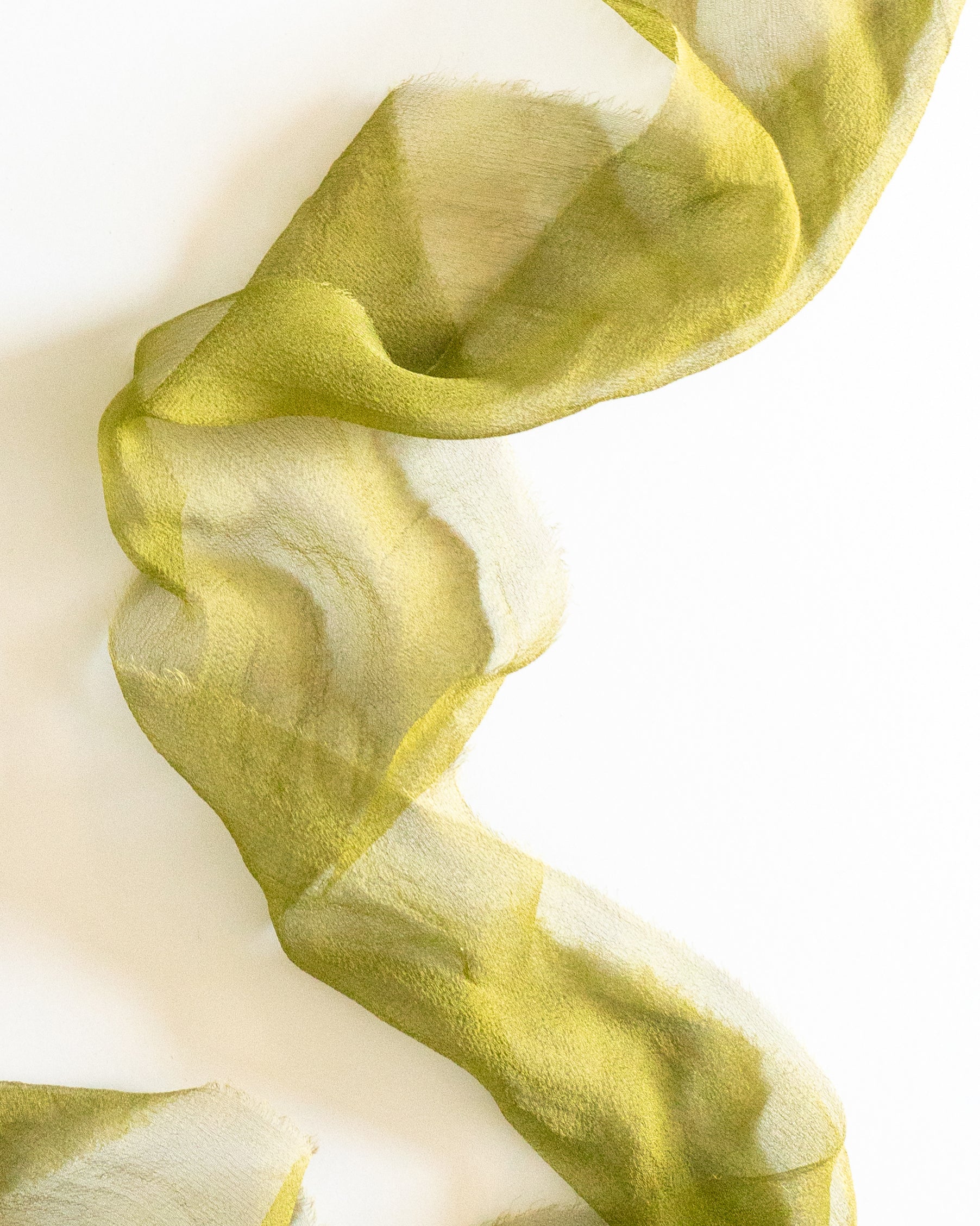 Silk Gossamer Ribbon in Lichen – Tono + co