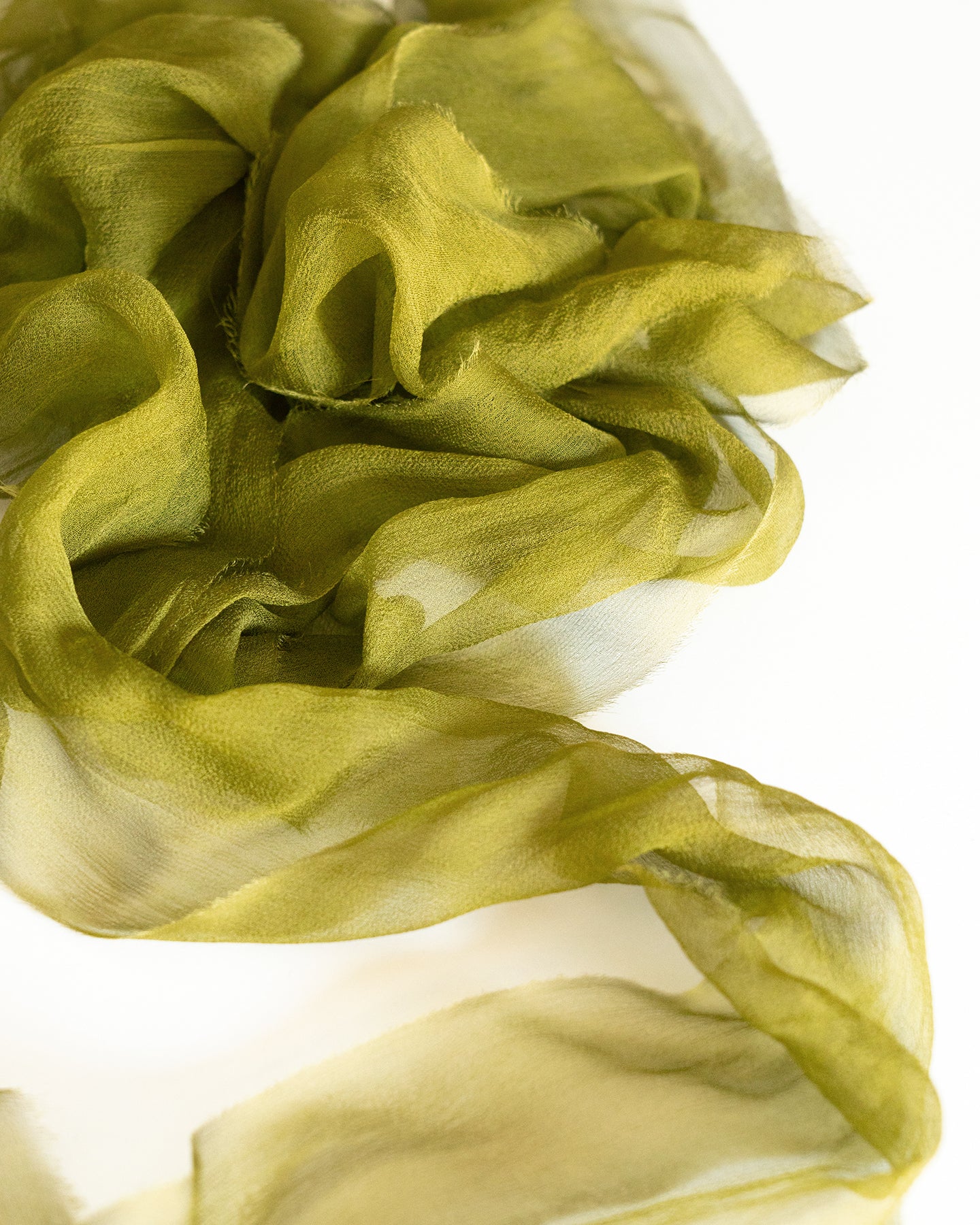 Silk Gossamer Ribbon in Lichen – Tono + co