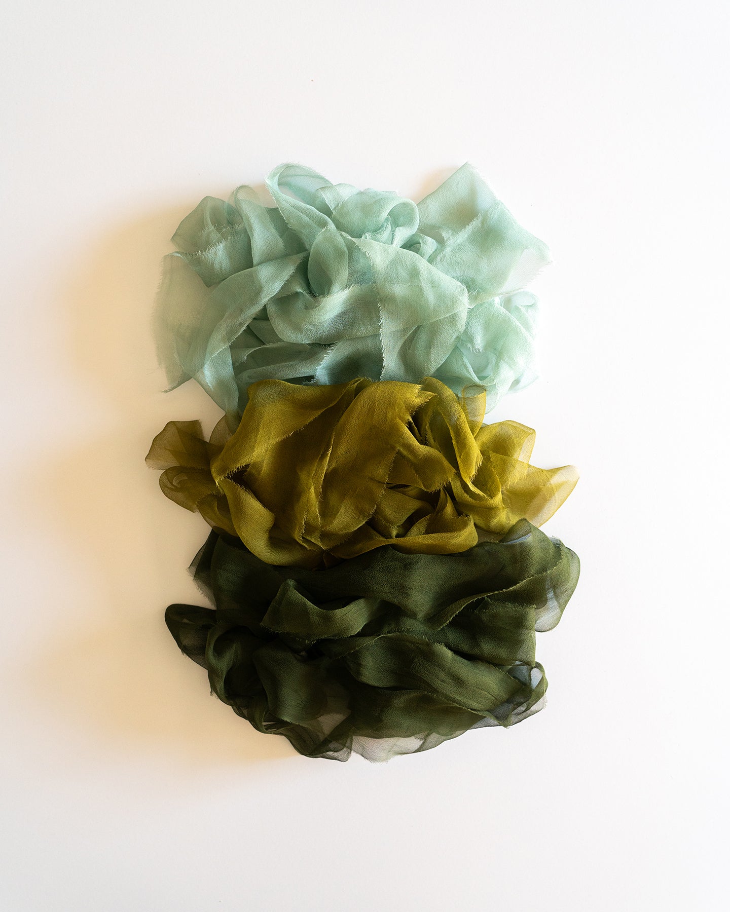 Silk Gossamer Ribbon in Lichen – Tono + co