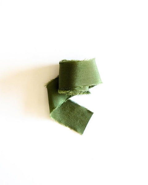 Silk Classic Ribbon in Olive – Tono + co