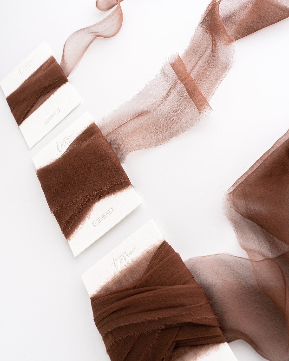 Silk Gossamer Ribbon in Pecan – Tono + co