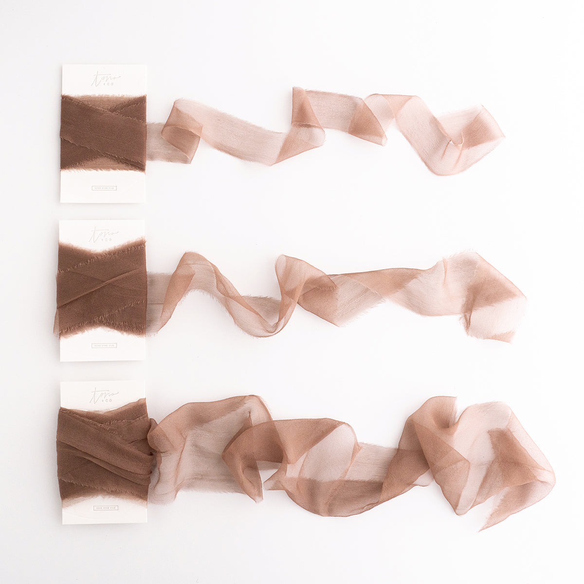 Silk Gossamer Ribbon in Mushroom – Tono + co