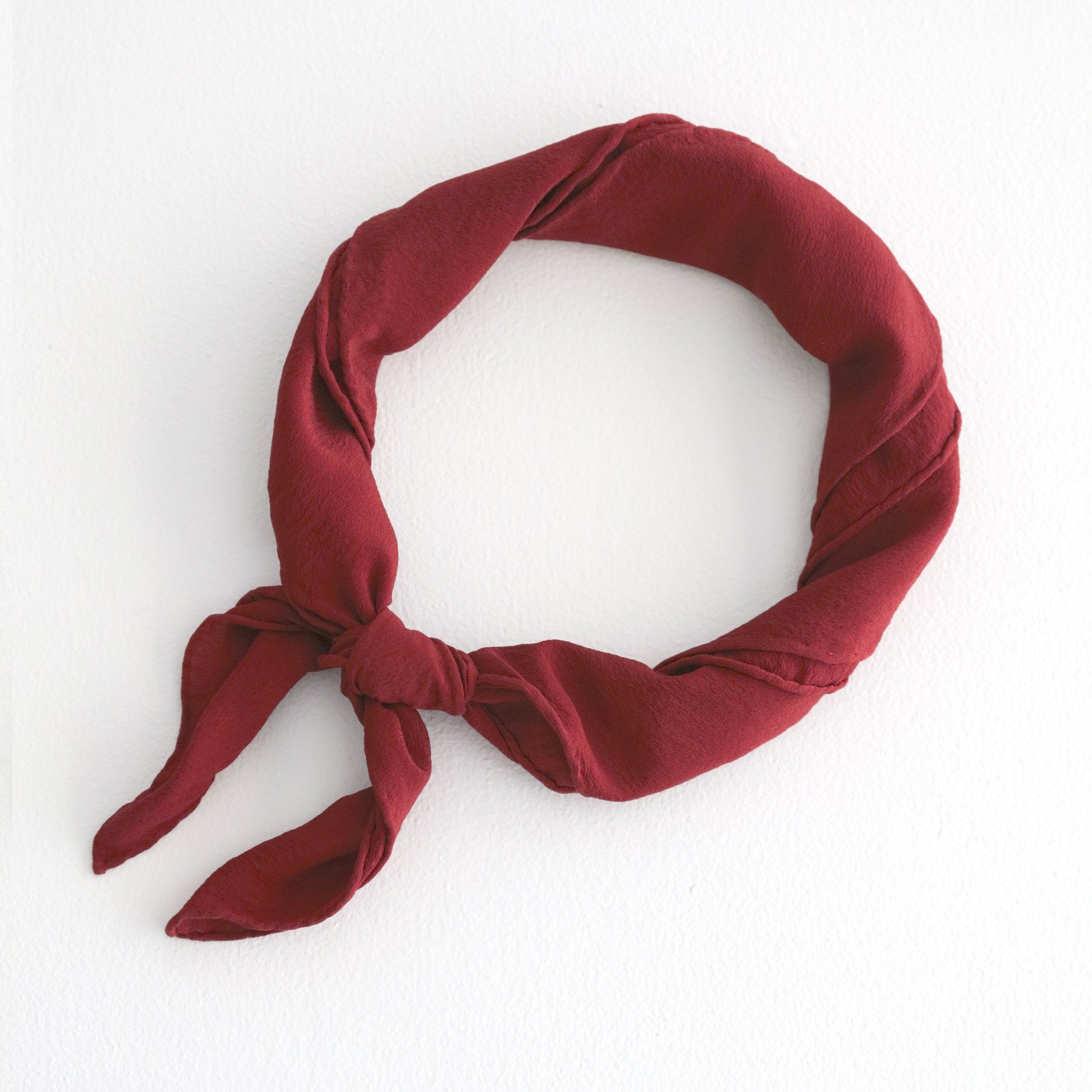 'The Scout' Washable Silk Scarf in Poppy – Tono + co
