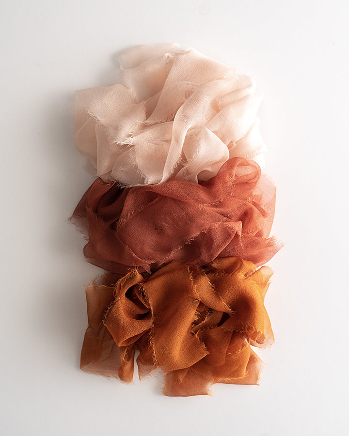 Silk Gossamer Ribbon in Rust – Tono + co