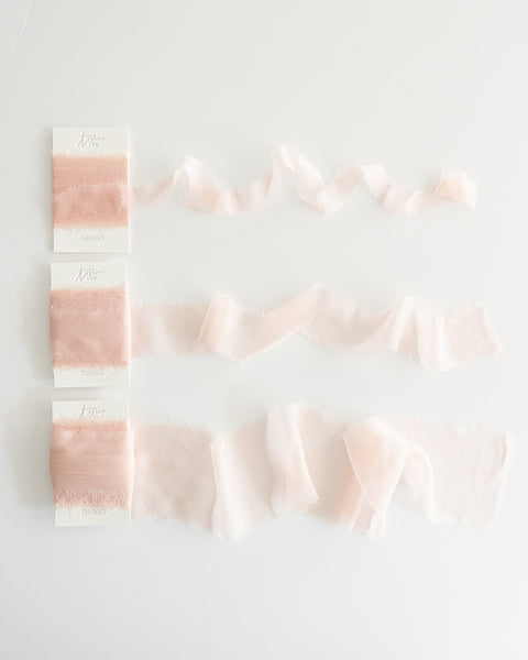 Silk Gossamer Ribbon in Champagne – Tono + co