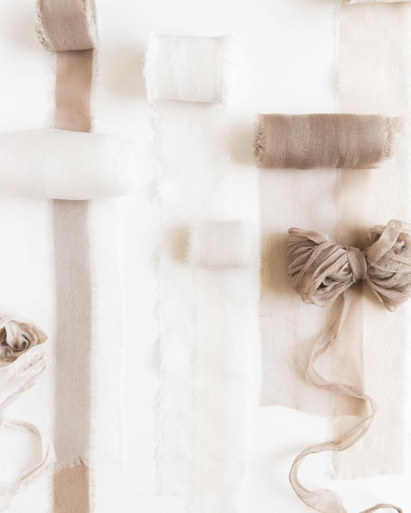 Silk Gossamer Ribbon in Fawn – Tono + co