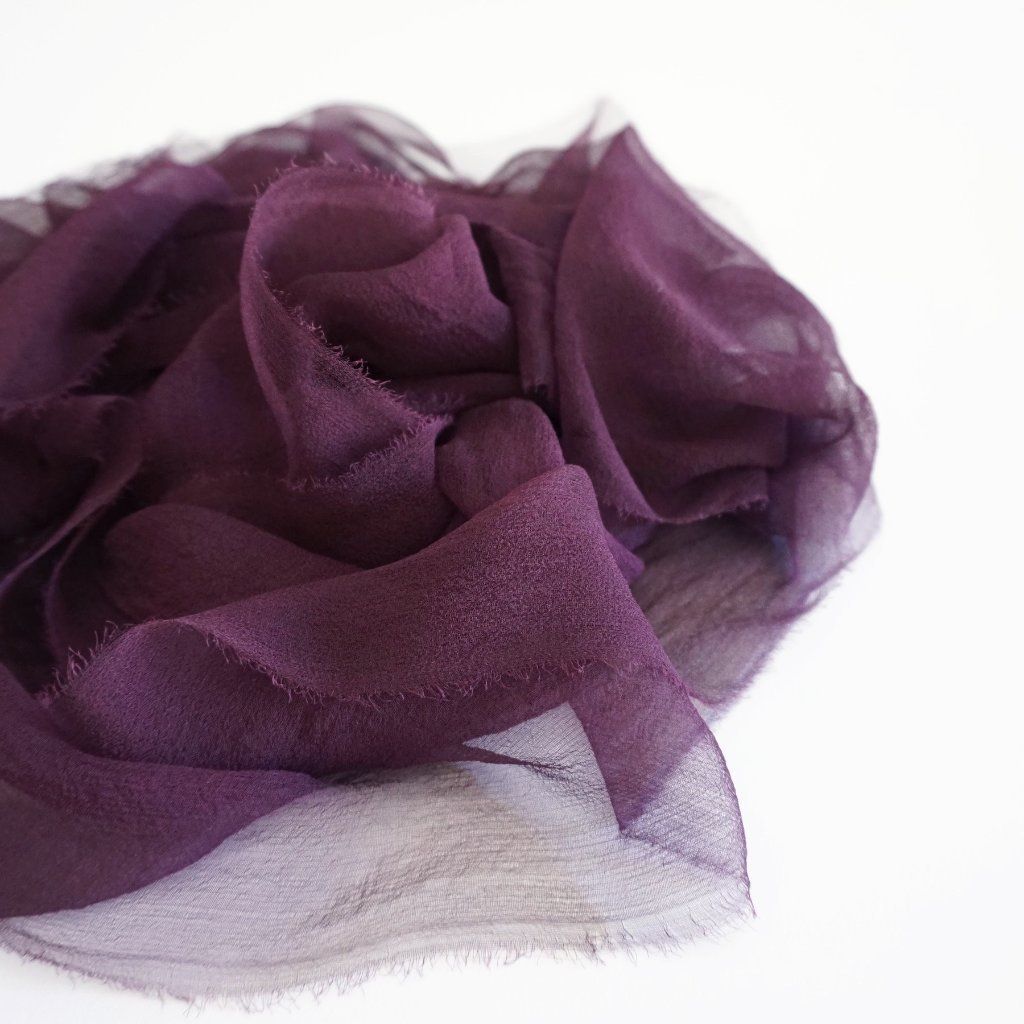 Silk Gossamer Ribbon in Aubergine – Tono + co