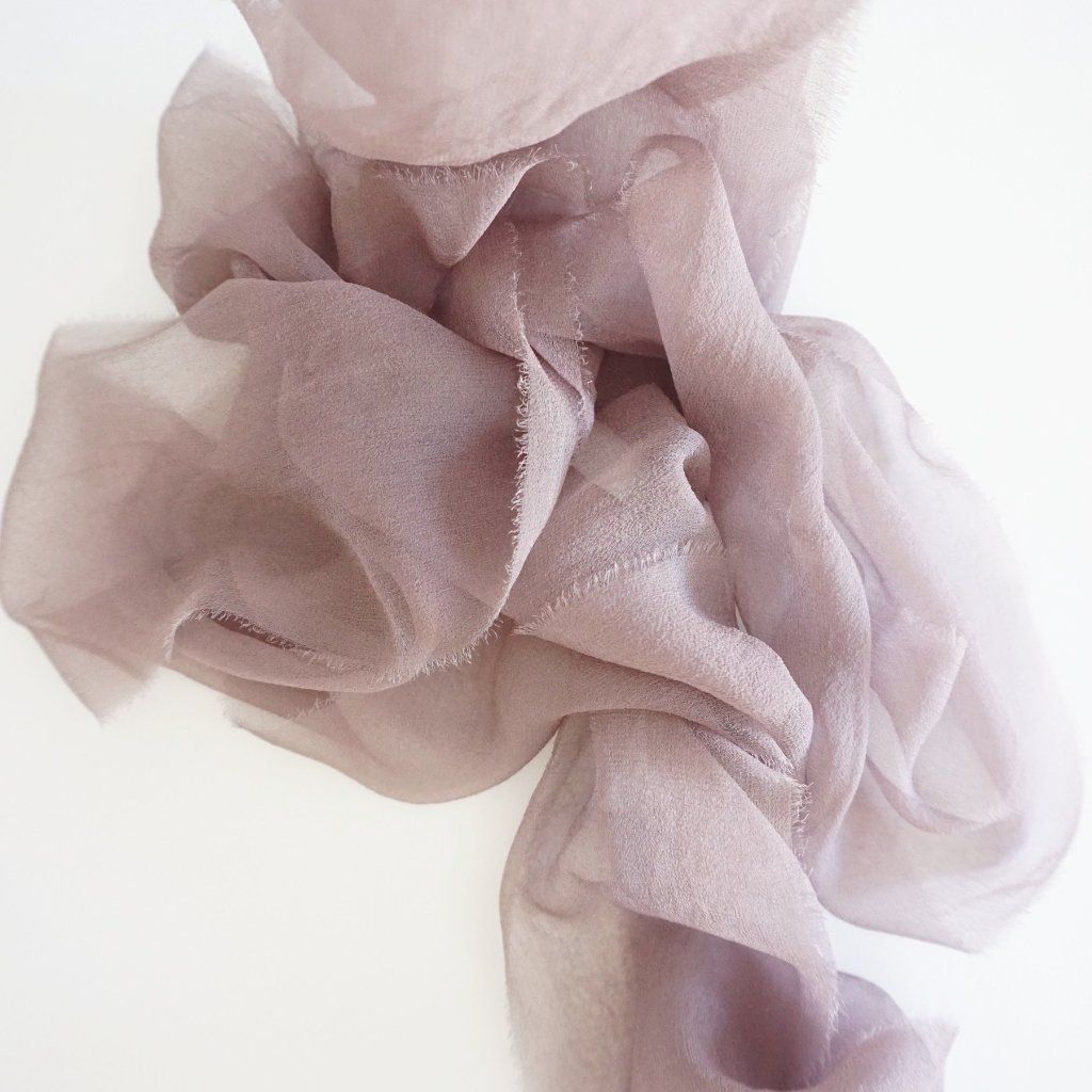 Silk Gossamer Ribbon in Mauve – Tono + co