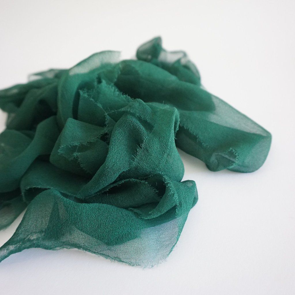 Silk Gossamer Ribbon in Moss – Tono + co