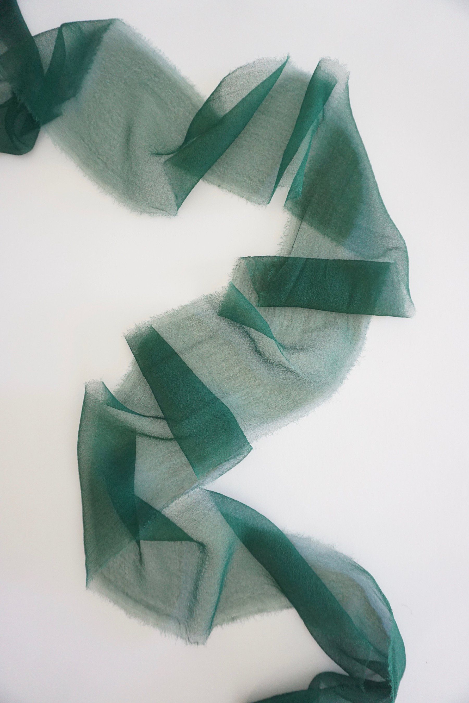 Silk Gossamer Ribbon in Moss – Tono + co