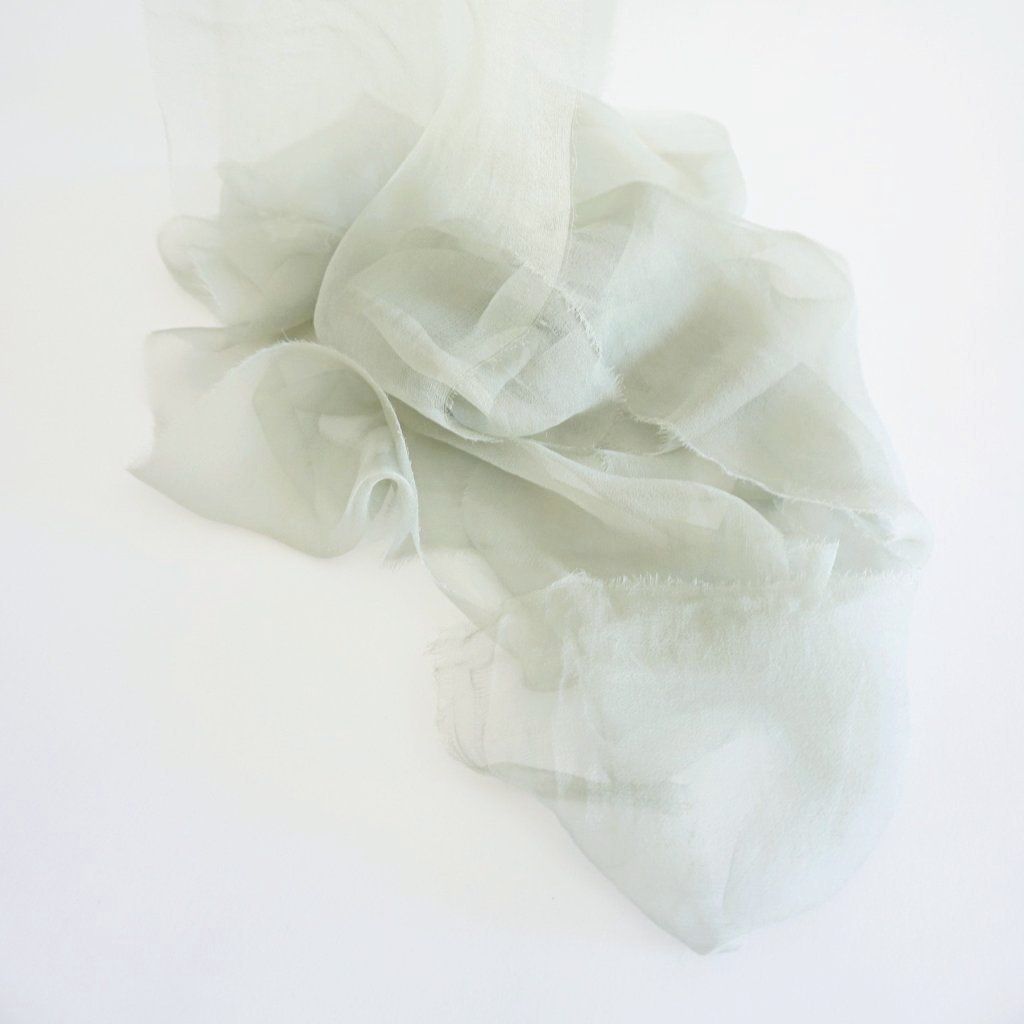 Silk Gossamer Ribbon in Sage – Tono + co