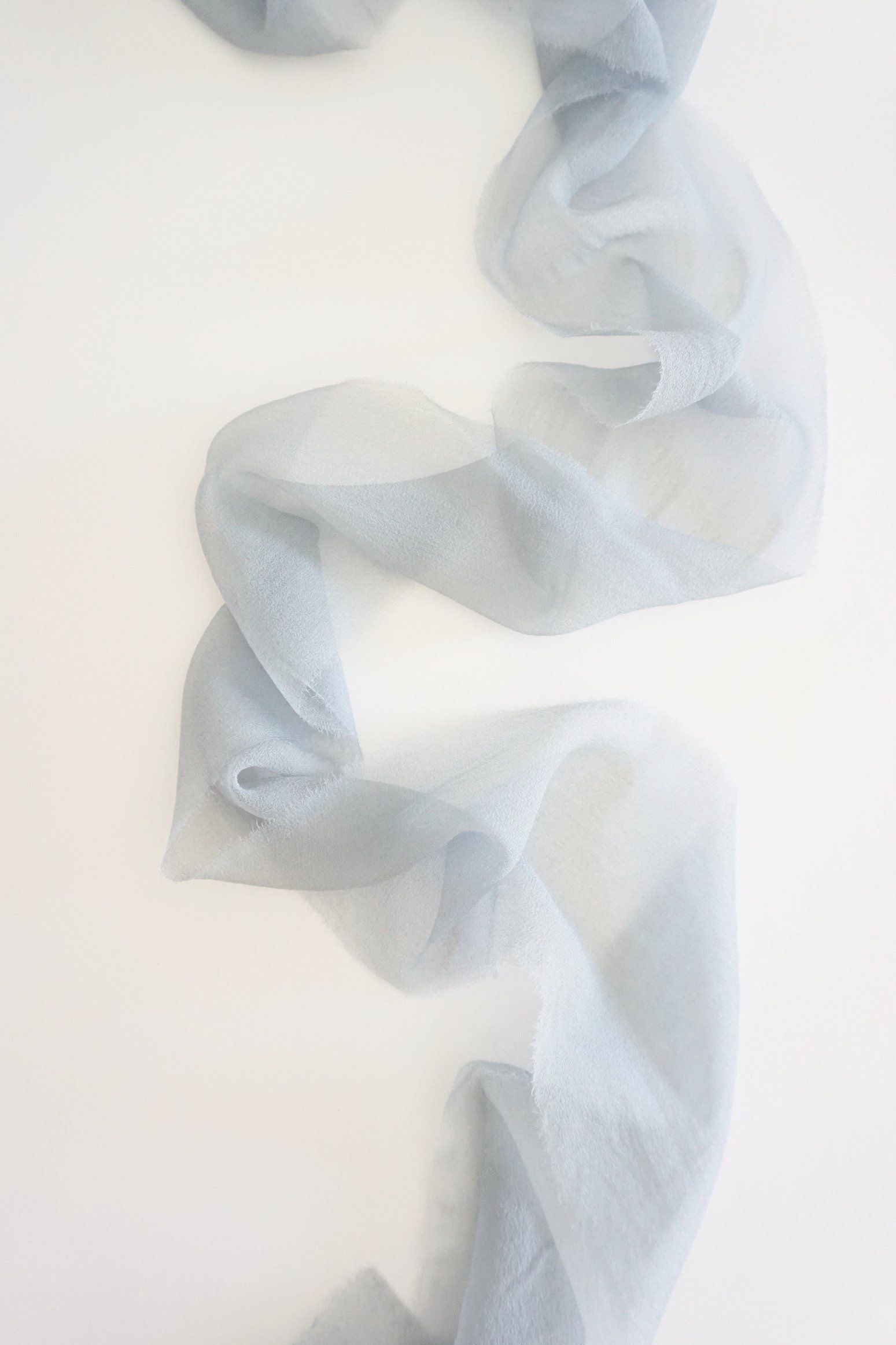 Silk Gossamer Ribbon in Sky – Tono + co