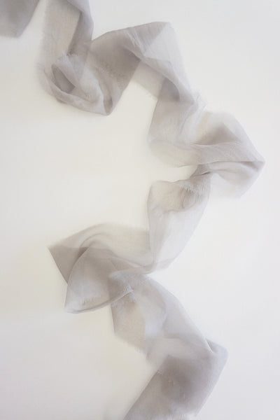 Silk Gossamer Ribbon in Stone – Tono + co