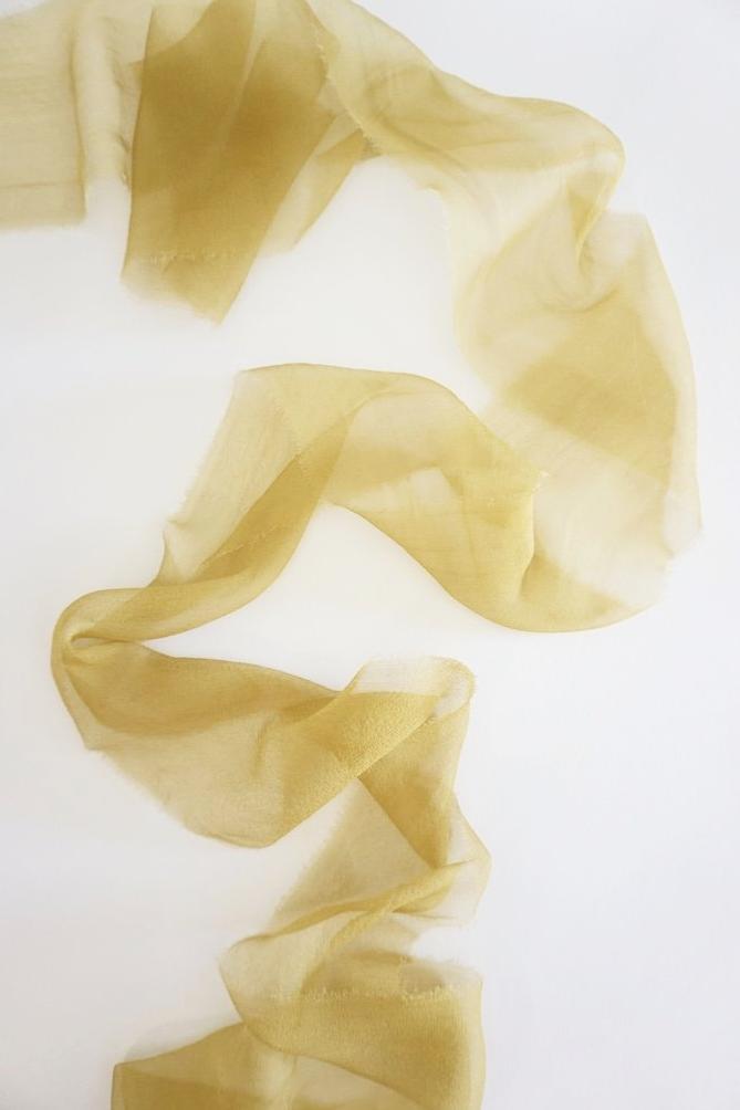 Silk Gossamer Ribbon in Honey – Tono + co