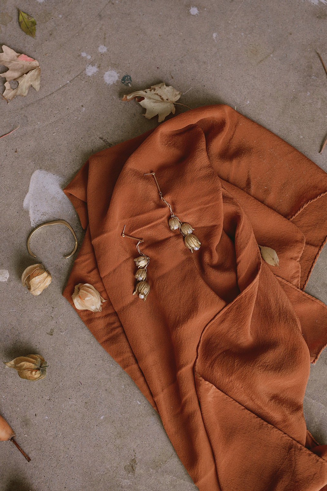 'The Scout' Washable Silk Scarf in Rust – Tono + co