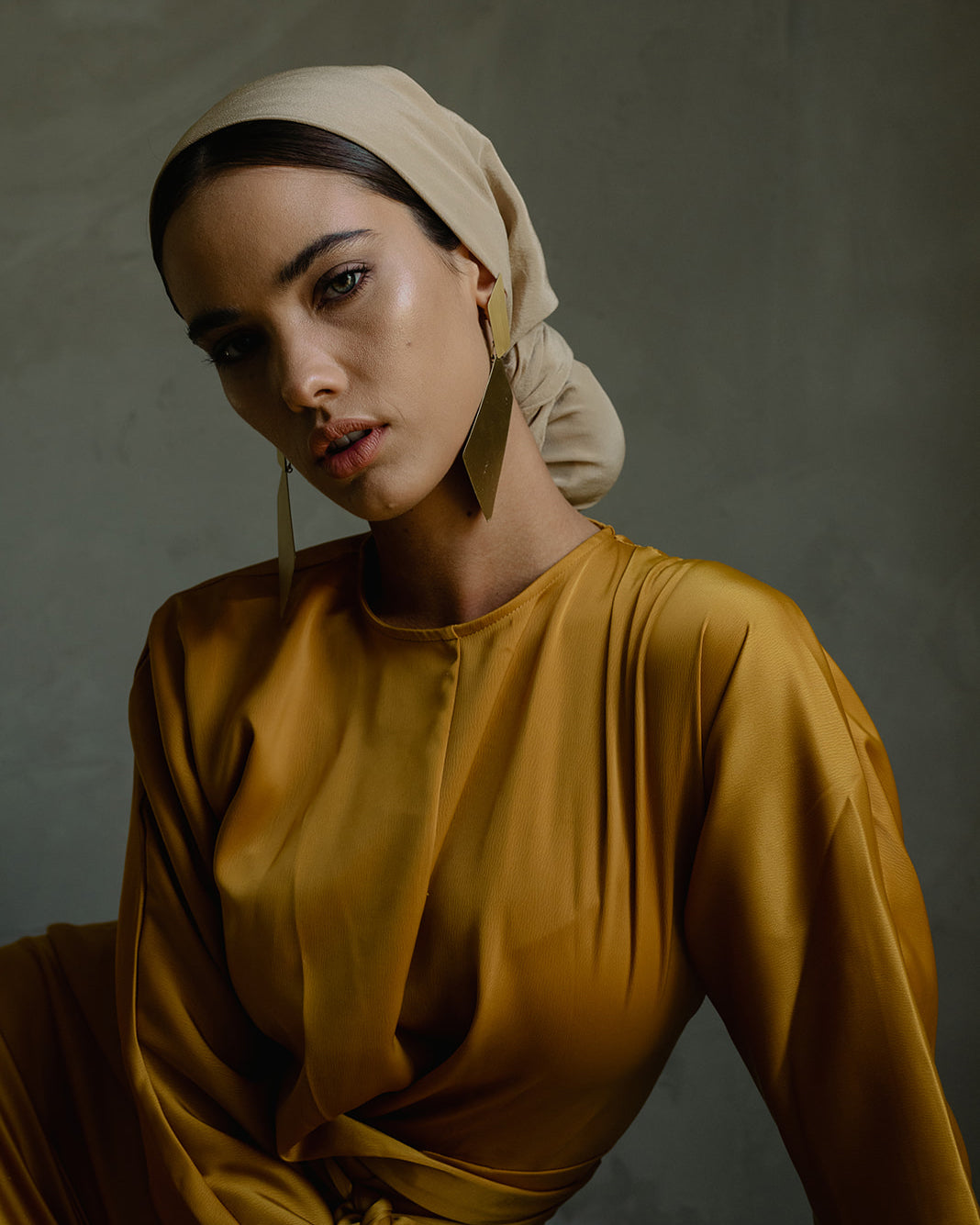 'The Classic' Washable Silk Scarf in Sand – Tono + co